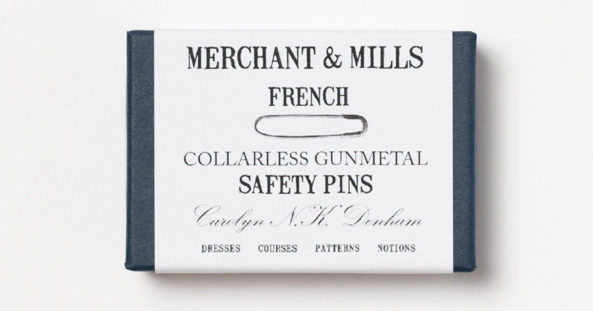 Gun Metal French Safety Pins | Merchant&Mills | 内田ミシン商会